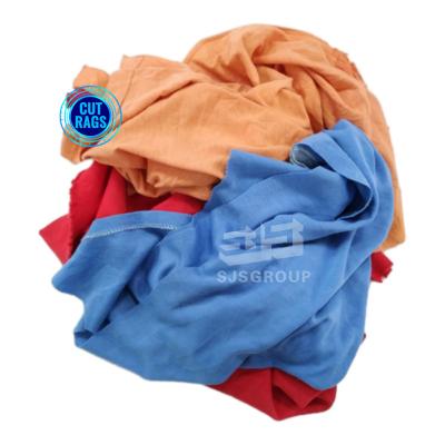 China 100% Cotton Rags Industrial Cleaning Rags Mixed Fabric Cuttings Wiping Used Rags for sale