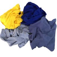 China Recycled 35-55cm 10kg Per Bale Tee Shirt Rags for sale