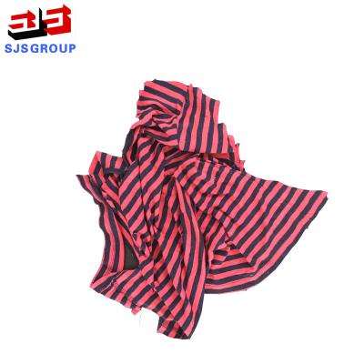 China Ready to ship 1kg 10kg 25kg industrial trapo Used T Shirt Rags Cotton Scraps 10kg Bale Industrial Cleaning Wiping Rags for sale