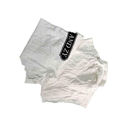 China White T Shirt 85% Cotton 10Kg Industrial Cotton Rags for sale