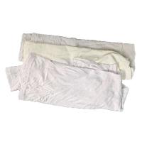 China Cut reused Rags Textile Cloth Fabric 100%Cotton White Tshirt Rags Standard White industrial Wipes for sale