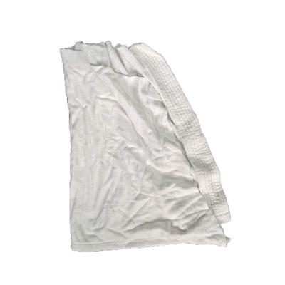 China LINT FREE 10KG WHITE SHEETING WIPING CLOTH Cut Reused White Bed Sheet Cotton Wiping Rags for sale