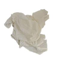 China Recycled White T Shirt Industrial Cotton Rags for sale