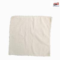 China Non Speckled Lint Free Square Cotton White Towel Rags For Ship Cleaning for sale