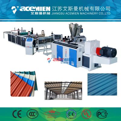 China PVC plastic Corrugated Plastic Roofing Sheet Making Machine for sale