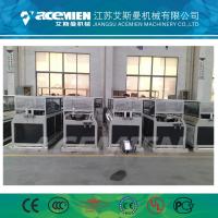China PVC Wood Plastic Composite Production Line Automatically High Speed 380 V for sale