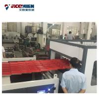 China PVC Glazed Plastic Roof Tile Making Machine Automatic Double Screw Innovative for sale