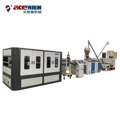 China PVC Plastic Roof Tile Machine , Roof Tiles Making Machine PMMA ASA Coating Layer for sale