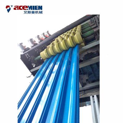 China Hollow Corrugated Roof Sheet Making Machine Plastic Recycling Extrusion Production Line for sale