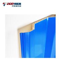 China Two Layer Corrugated Roof Sheet Making Machine PVC Plastic Twin Wall Blue for sale
