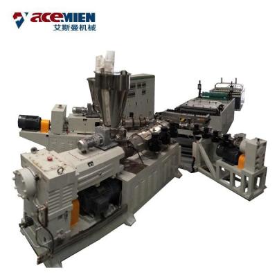 China PVC With ASA Corrugated Roof Sheet Making Machine Plastic Glazed ABB Inverter for sale