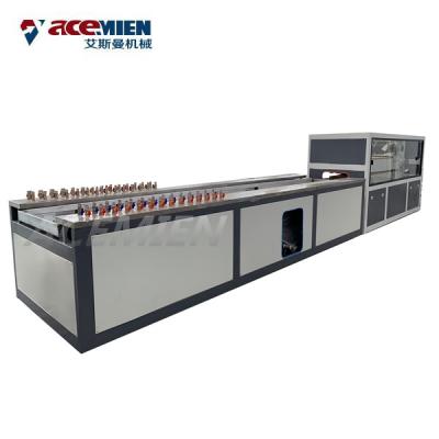 China Floor Decking Wood Plastic Composite Production Line Wall Ceiling Panel Skirting Door Frame for sale