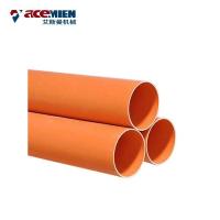 China PVC UPVC CPVC Plastic Pipe Extrusion Line Conical Double Screw Auto Loader for sale