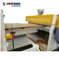 China Cutting SPC Flooring Machine PVC Vinyl Floor Tile Total Power 300 Kw Automatic for sale