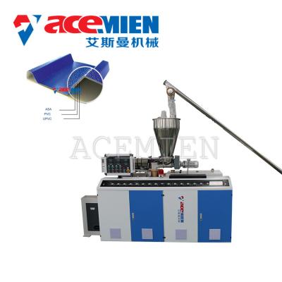 China Plastic Corrugated Roof Sheet Making Machine Siemens Motor Customized Color for sale