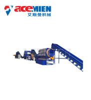 China Automatic Plastic Recycling Washing Line For Waste PET Flakes Particle Size 18mm for sale