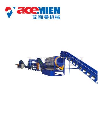 China Automatic Plastic Recycling Washing Line For Waste PET Flakes Particle Size 18mm for sale