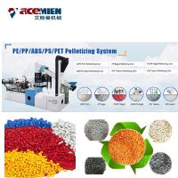 China PE PP Die Face Cutting Plastic Pelletizing Line , PE Film Water Ring Plastic Pelletizing Machine for sale