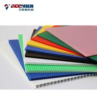 China PE PP Hollow Sheet Extrusion Line Plastic Hollow Grid Plate PC PE Extrusion Machine for sale