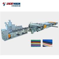 China Plastic Corrugated Box PP Hollow Sheet Extrusion Line High Efficiency Durable for sale