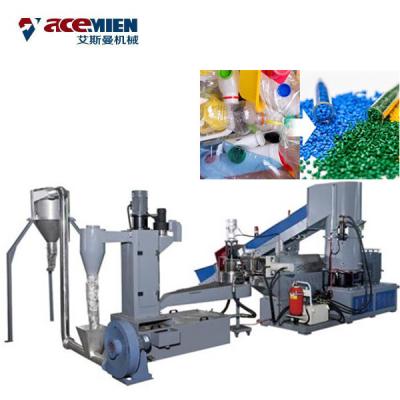China Water Ring Cutting Plastic Film Agglomerator , Plastic Granules Machine PP PE for sale