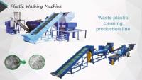 China Plastic Bottle PET Washing Line 300-2000kg/Hour Optional Color PLC Control for sale
