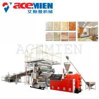 China Low Noise PVC Imitated Artificial Marble Making Machine 250 Kw With T Type Mould for sale