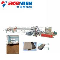 China Durable SPC Flooring Machine Click Vinyl Board With Cooling Bracket T Type Mould for sale