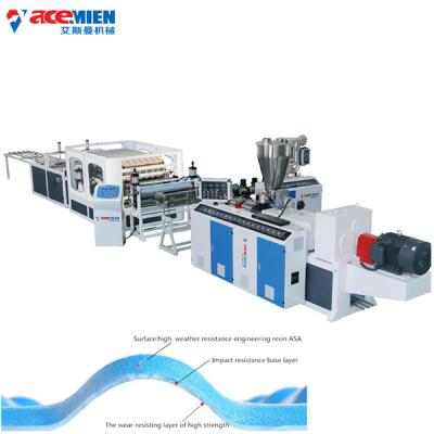China Spanish Style Roof Tile Machine For Products PVC Roofing Tile Extrusion for sale