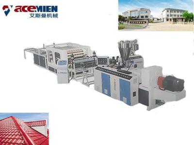 China Spanish Style PVC Plastic Roof Tile Making Machine for sale