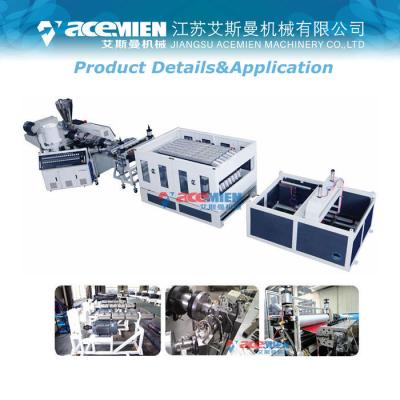 China 250KW Bamboo Shape Glazed Plastic Roofing Tile Co Extrusion Machine with Smart Control System for sale