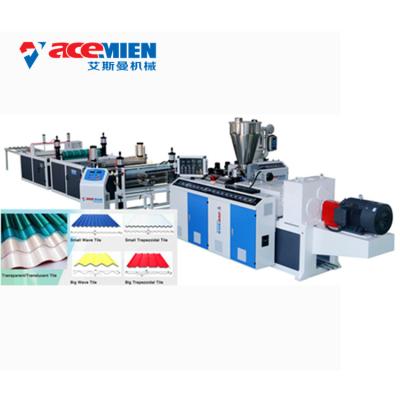 China Glazed Recycle Pvc Trapezoid Plastic Roof Making Machine for sale