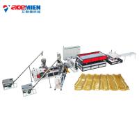 China Embossed 2 Layer Pvc 4m/Min PLC Plastic Roof Tile Making Machine for sale