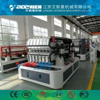 China Embossed 2 Layer Pvc 4m/Min PLC Plastic Roof Tile Making Machine for sale