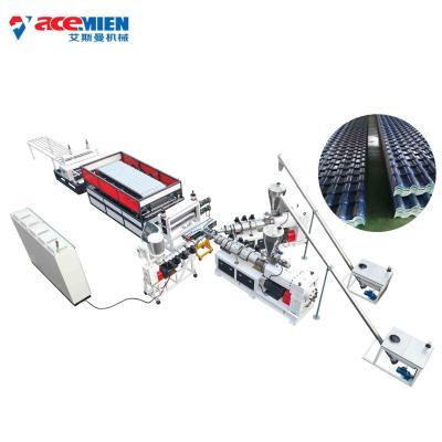 China 2.2mm Artificial Corrugated 160KW Plastic Roof Tile Making Machine for sale