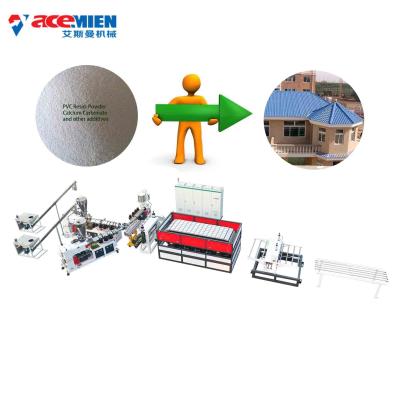 China UPVC ASA PVC Wave Roof Tiles Sheet Extrusion Line for sale