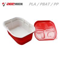 China PLA PBAT Cornstarch Biodegradable Food Container Manufacturing Machine for sale