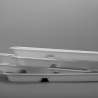 China Bagasse Biodegradable Food Trays for sale