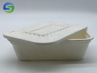 China 100% Compostable LFGB 17.5x12.5x4.5cm Cornstarch  Bio Food Packaging for sale