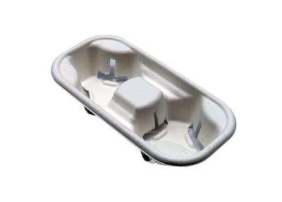 China Biodegradable 13.5 Grams 2 Cup Coffee Cup Carrier Tray for sale