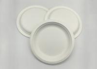 China Eco Friendly Disposable Sugarcane Bagasse 7 inch Food Dinnerware Round Cake Plate for sale