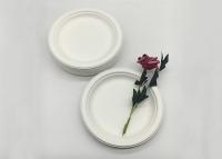 China Eco Friendly Disposable Sugarcane Bagasse 7 inch Food Dinnerware Round Cake Plate for sale