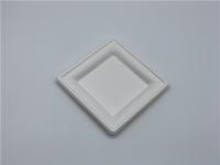 China 6 Inch Waterproof Tableware Square Sugarcane Waste Plates for sale