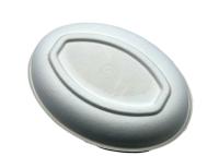 China Oval 262.5x197x20.1mm Biodegradable Sugarcane Bagasse Plates for sale