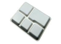 China School Bagasse Biodegradable Food Trays 260x210x24mm for sale