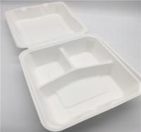 China Bento Petroleum Free 8''×8'' Biodegradable Take Out Boxes for sale