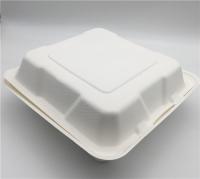 China Bento Petroleum Free 8''×8'' Biodegradable Take Out Boxes for sale