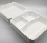 China 8 Inch 38g Clamshell Biodegradable To Go Containers for sale