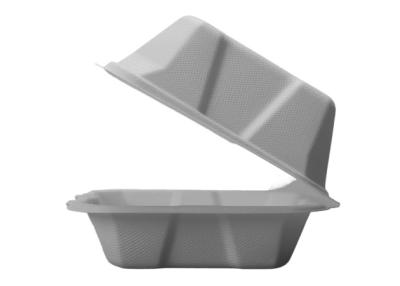 China 6×6×3 Inch Microwave Biodegradable Disposable Food Containers for sale
