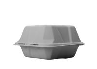 China 6×6×3 Inch Microwave Biodegradable Disposable Food Containers for sale